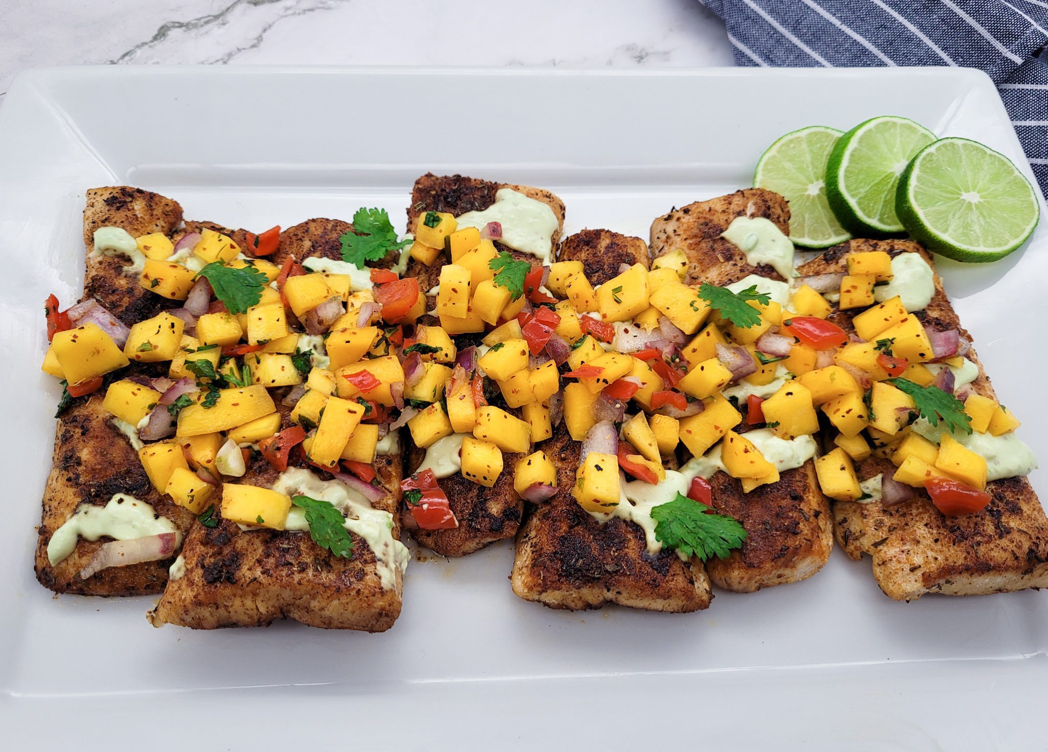Blackened Mahi Mahi With Habanero Mango Salsa - Trendgredient